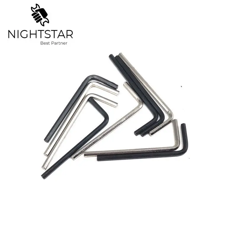 10Pcs Mini L Type Wrench Socket Bent Bar 2 L-Handle Hex Wrench Hand ...