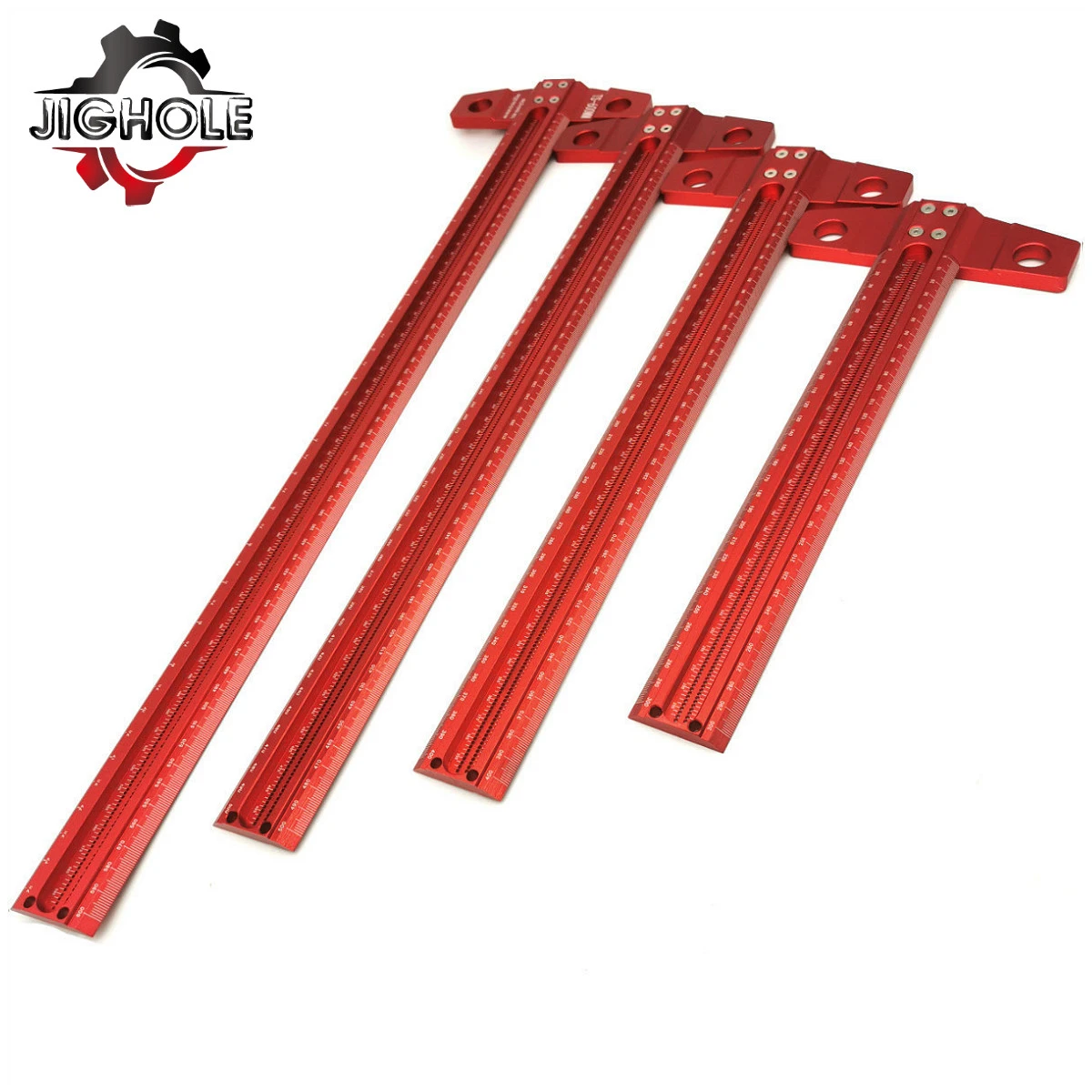 Woodworking Scribe T-type Ruler Scribing Ruler 60-600mm Aluminum Alloy ...