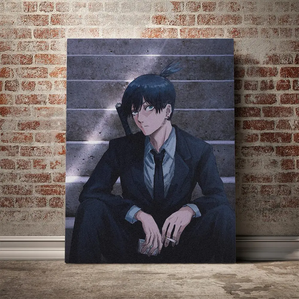Anime Guy Sitting Against Wall