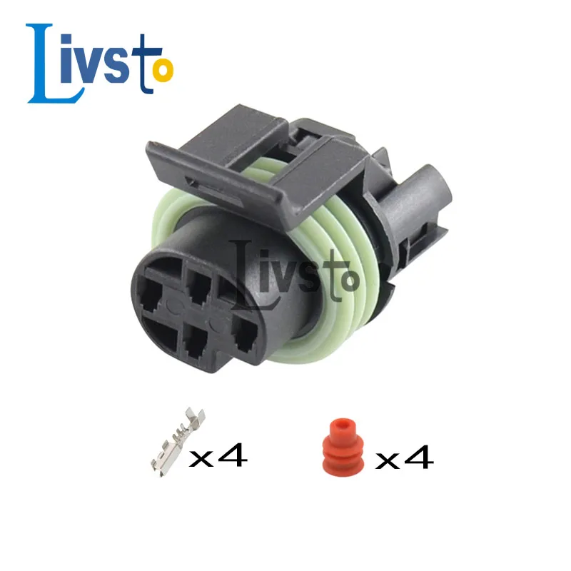 1-Sets-Delphi-4-Pin-Metri-Pack-150-Sealed-Female-Electrical-Connector ...