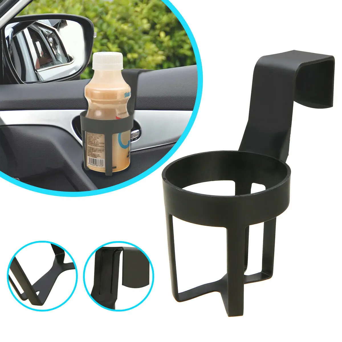 PORTE BOISSON,Black--Porte gobelet universel pour boissons en voiture ...