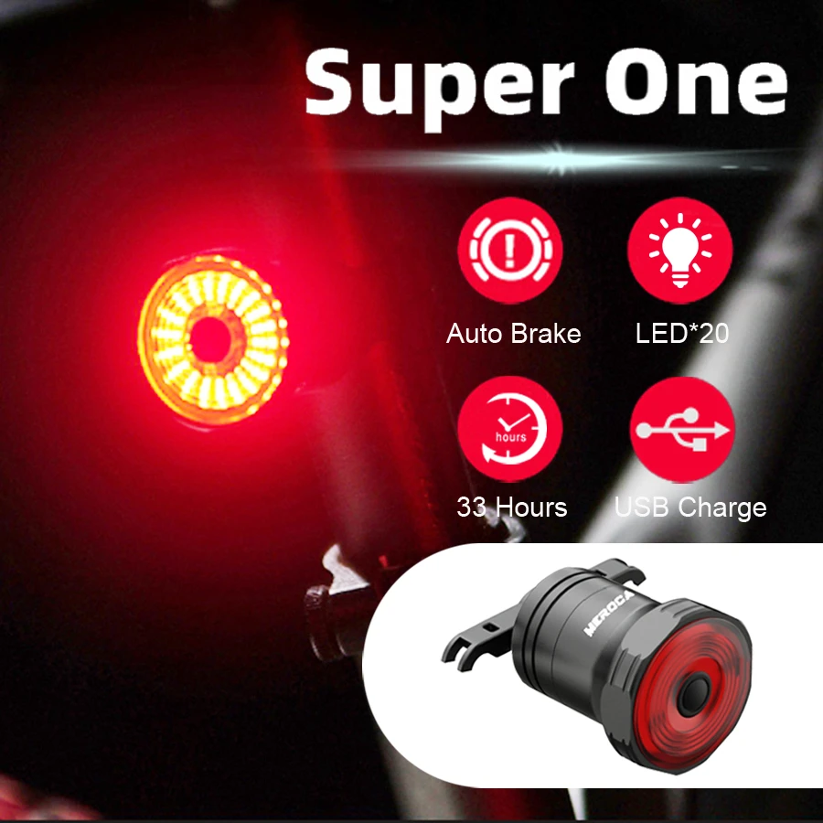 Newboler Bicycle Smart Auto Brake Sensing Light Ipx6 Waterproof Led ...