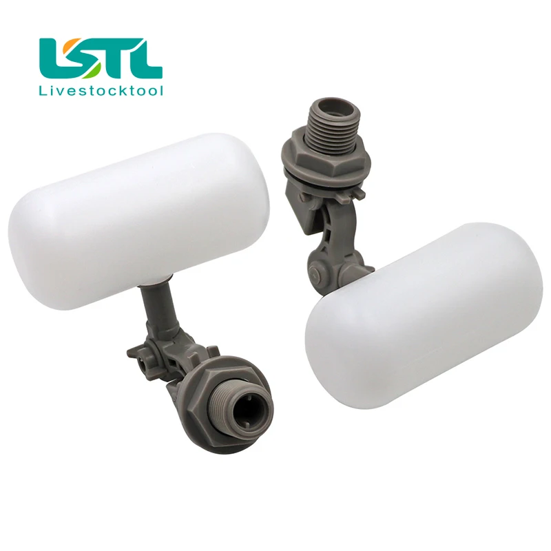 2Pcs Water Tank Float Valve 1/2" 3/4" Shut Off Automatic Drinker Bowl ...
