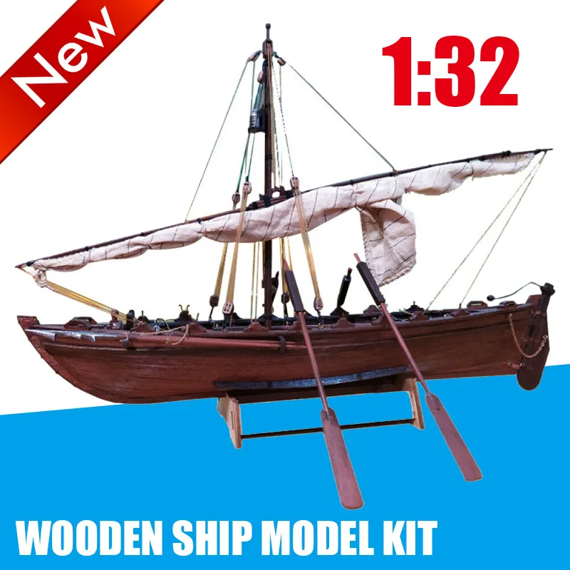 Wooden Ship Model Kit 1:32 Scale Whaling Ship Boat Model Building DIY ...