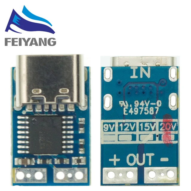 Type-C PD decoy module PD23.0 to DC DC trigger extension cable QC4 charger 9V 12V 15V 20V PDC004-PD