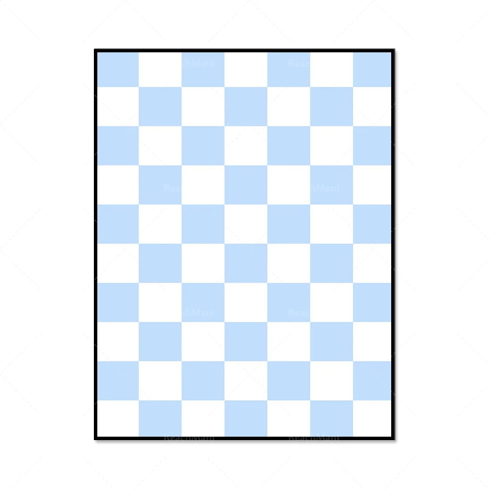 Printable Wall Art Minimal 70's Pattern Green Tones Checkered Print ...