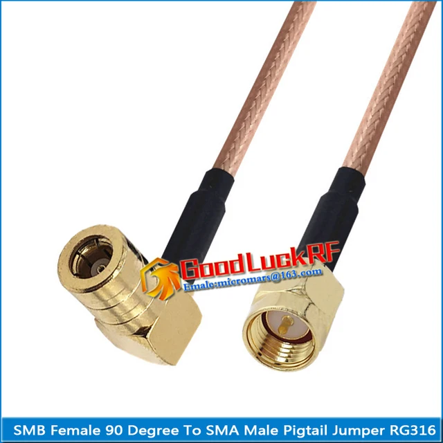 Kit Set SMB Female 90 Degree to SMA SMB RPSMA RP SMA Male Female Right Angle Washer Bulkhead Nut ...