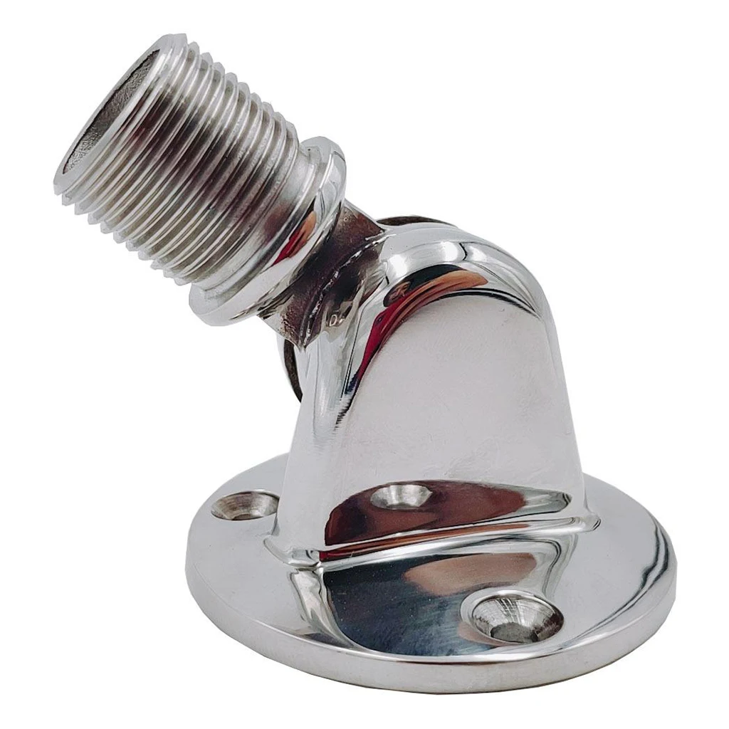 Stainless Steel Boat Swivel Round Base Antenna Mount Marine Grade ...