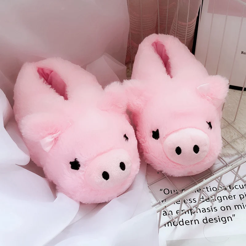 Millffy pink pig slipper comfort code couple Pack heel pink pig ...