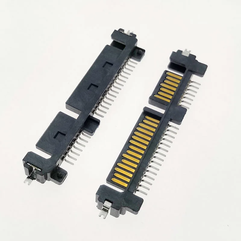 5pcs SATA 7P+15P Male plug Sinking SMT Notebook hard drive interface SATA interface socket