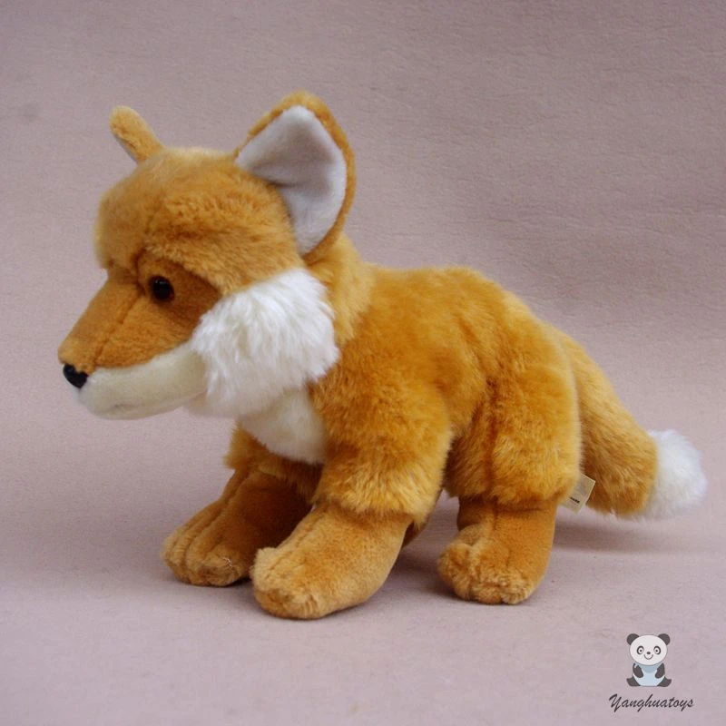 Big Toy Plush Red Foxes Doll Wildlife Simulation Fox Toys For Children ...