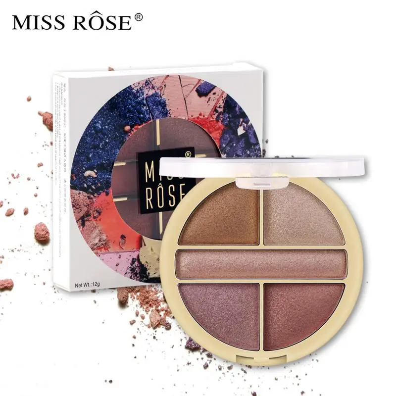 MISS ROSE 5 Colors Matte Pearlescent Eye Shadow Daily Pigment Eye ...
