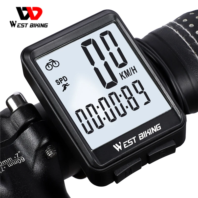 West Fietsen Fiets Computer Draadloze Wired Fiets Kilometerstand 2.1 ...