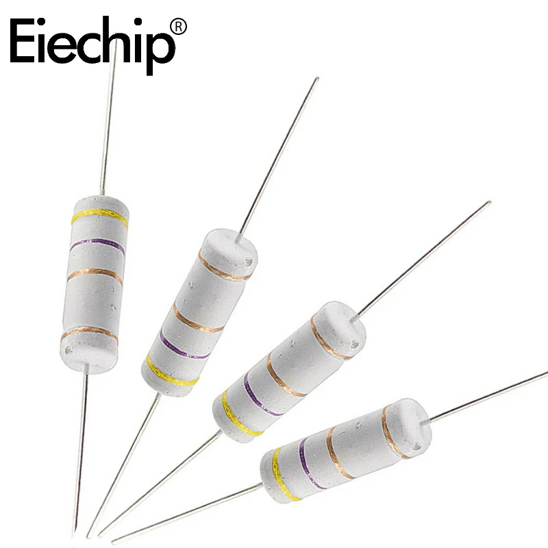 20PCS 3W Carbon Film Resistor 3W 5% 1R 4.7R 10R 22R 33R 47R 1K 1.5K 2 ...