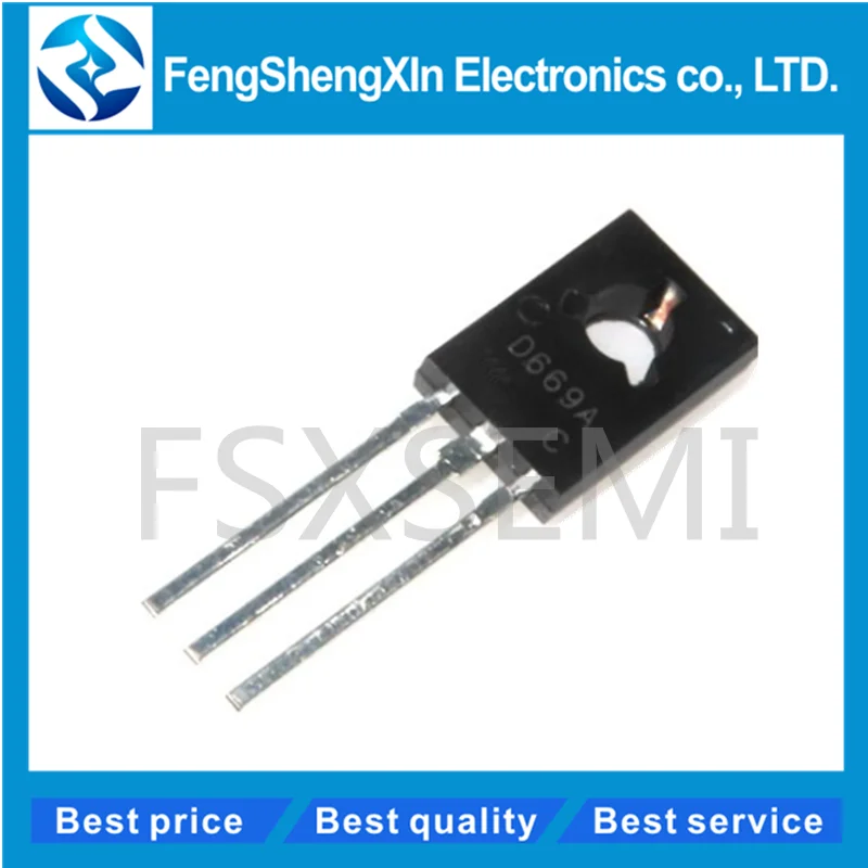 10 pçs/lote novo 2sd669a d669a para 126 pnp transistor de potência ...