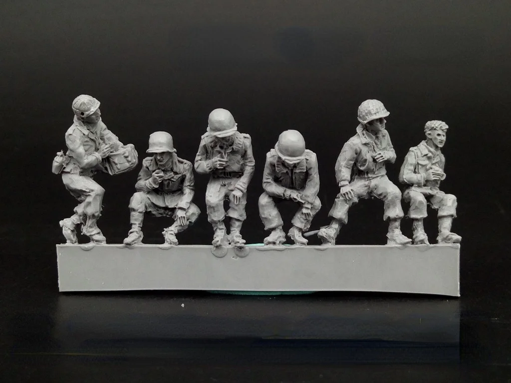 1/72 Scale Die-casting Resin Figure World War Ii American Soldiers ...