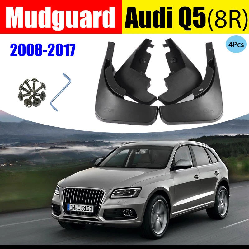 4pcs FOR Audi Q5 8R Mud Flap Guard Fender Mudguards Splash Mudflpas ...