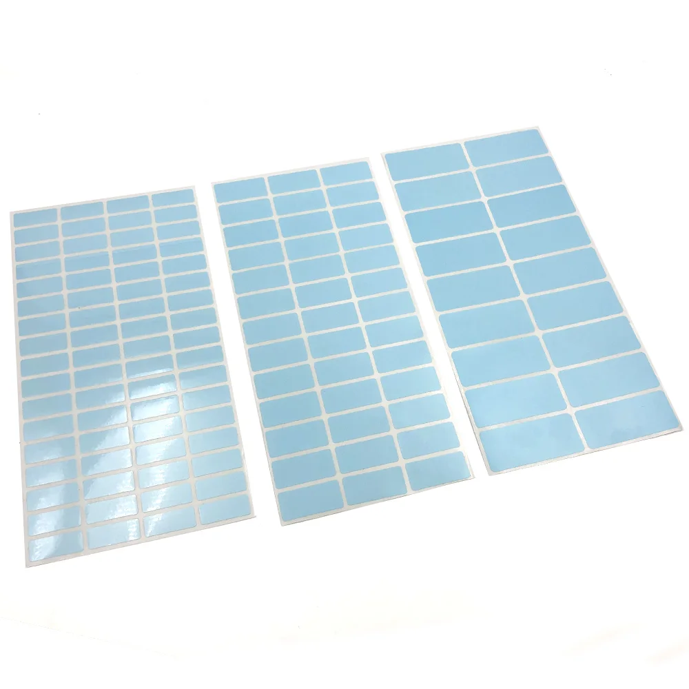 Blank Name Sticker Blue Color Kids Personal Label DIY Waterproof Memo ...