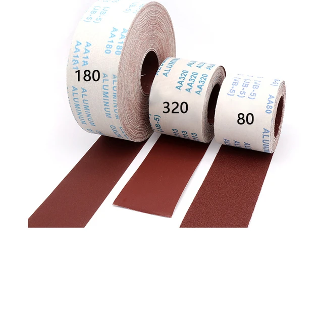 1/2/5M 4'' 100mm Width Sandpaper Roll Emery Cloth Sand, 48% OFF