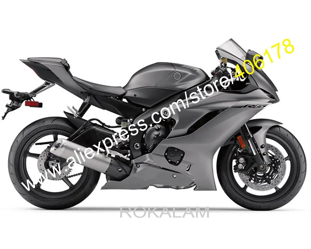 Fairing Kit For Yzf R6 2017 2018 2019 2020 Yzf-r6 17 18 19 20 All Gray ...