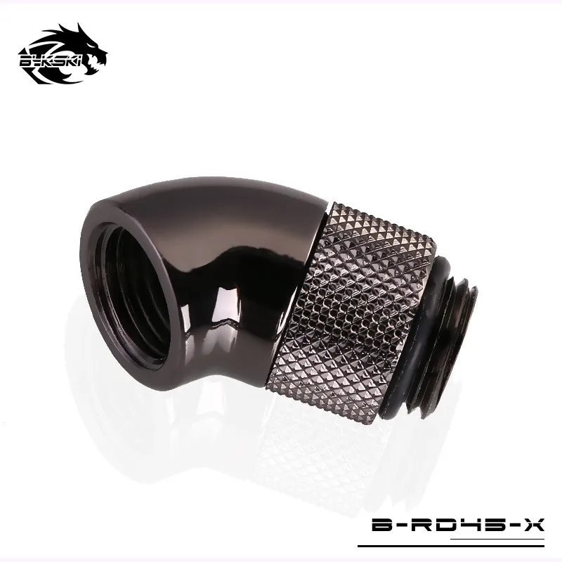 Montagem De Cotovelo Graus Para Pc Resfriamento De Água Bykski Graus Cotovelo Giratório B-rd45-x ...