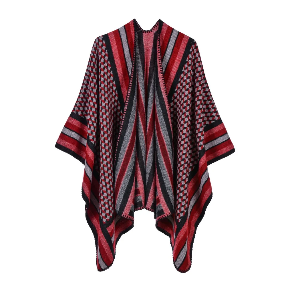 2019 New Women's Cashmere Poncho Ladies Winter Scarf Women's Extra Long ...