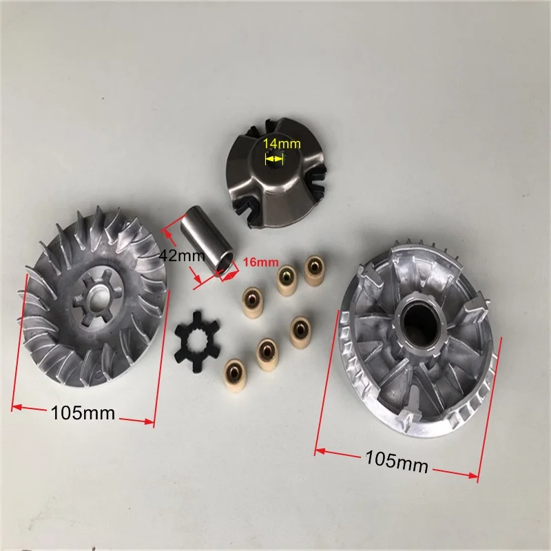 JOG100 Motorcycle Drive Wheel Variator Set For Scooter YAMAHA 100cc ...