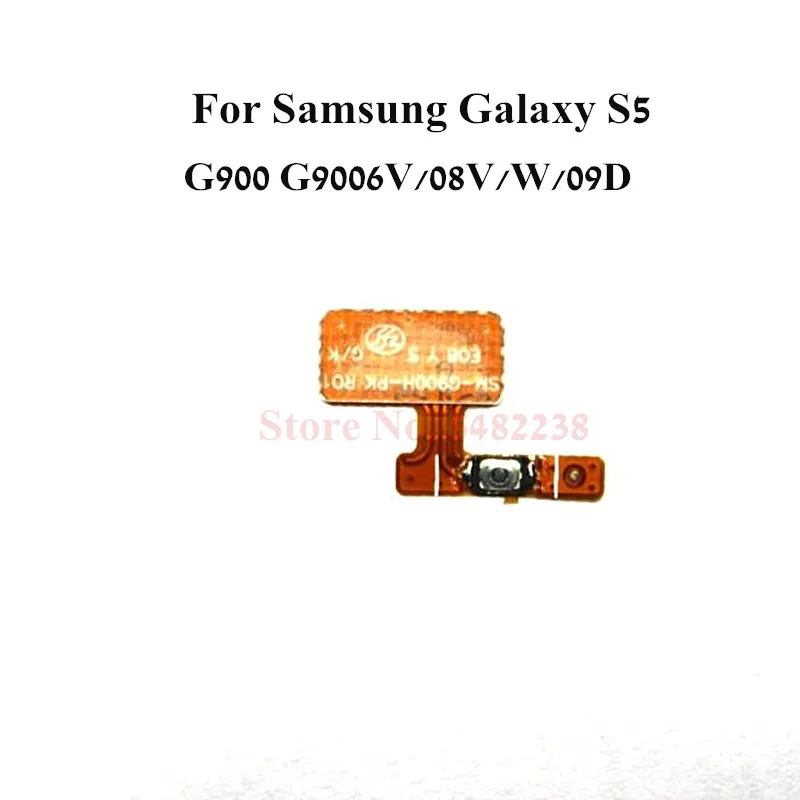 Original Power ON/OFF Side Button Key Flex Cable For Samsung GALAXY S5 ...