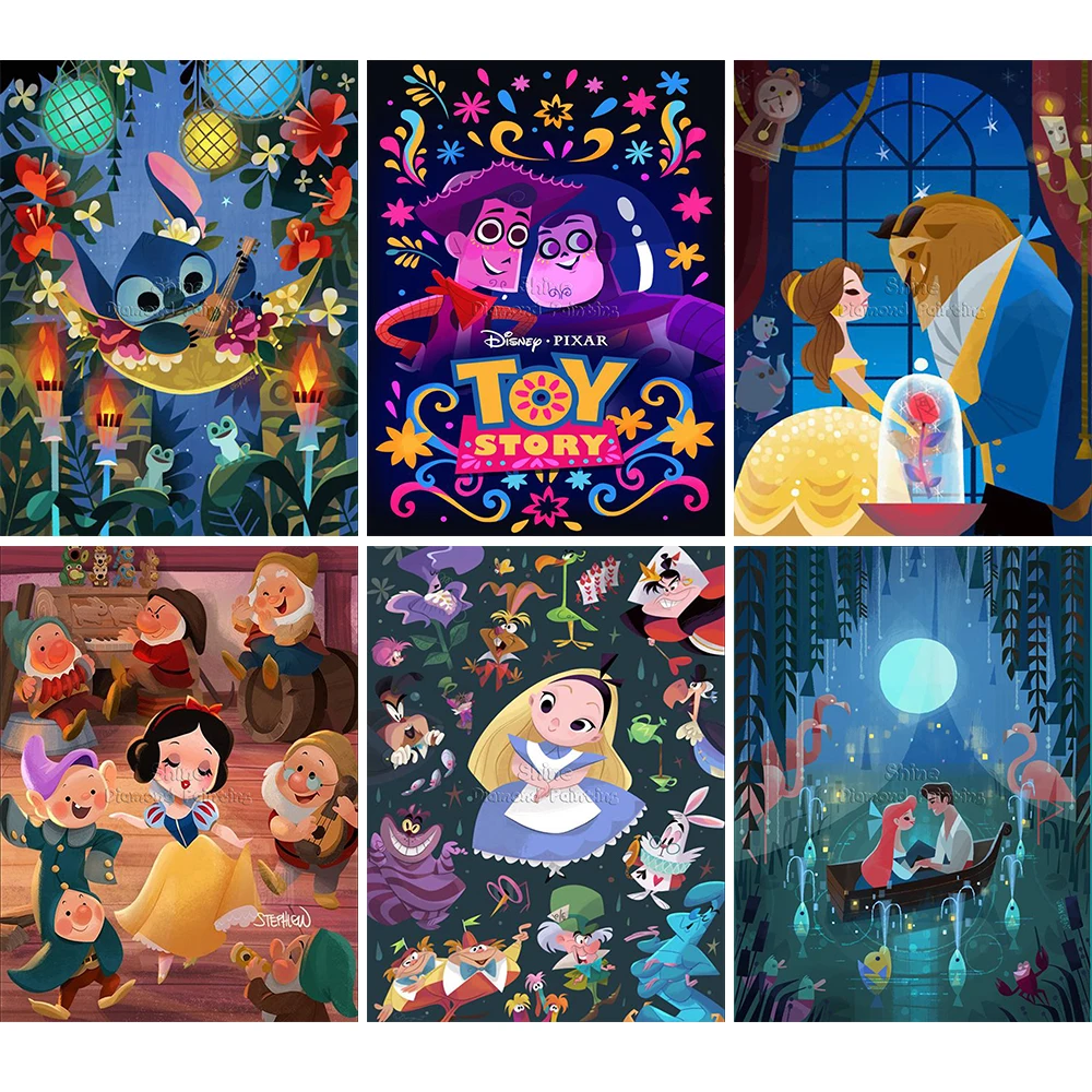 5D-DIY-Diamond-Painting-Cartoon-Disney-Mosaic-Set-Animal-Children-Art ...