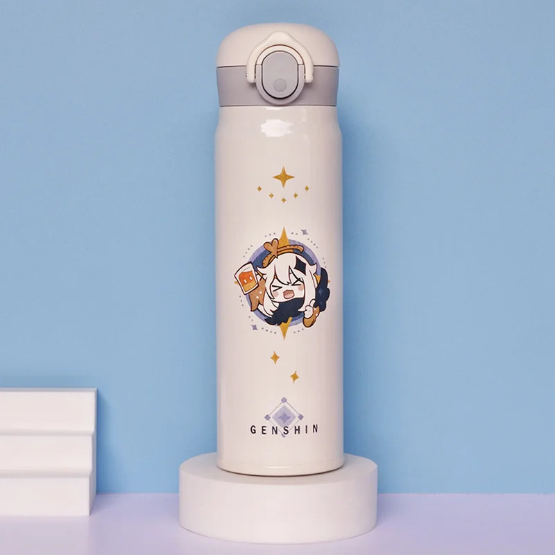 Game-Anime-Cosplay-Paimon-Klee-Xiao-Zhongli-Bounce-Lid-Stainless-Steel ...