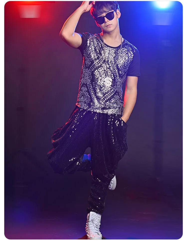 Bar Nightclub Ds Costume Male Singer Costume Loose Stage All-match ...