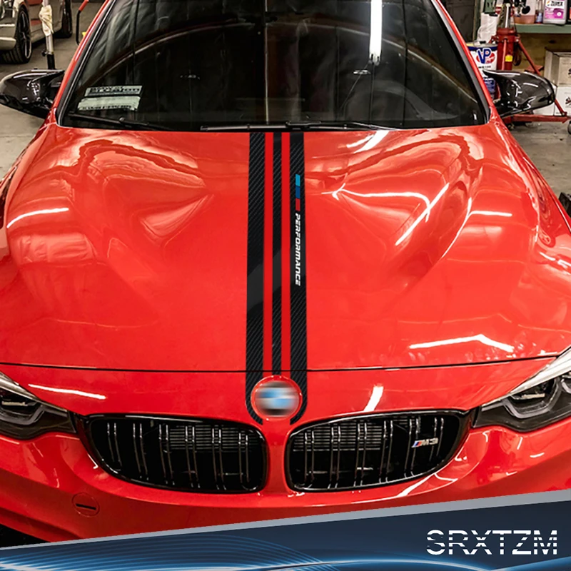 Car-Styling-Stickers-Carbon-Fiber-Car-Hood-Sticker-Decals-M-Performance ...
