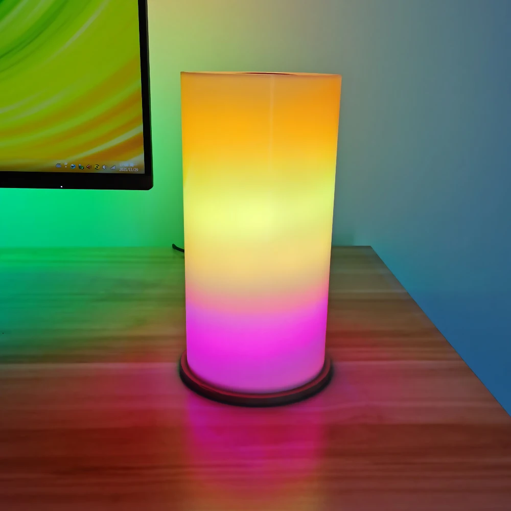 Wled Wifi Control Smart Table Lamp Touch Sensor Dimmable Usb Colorful