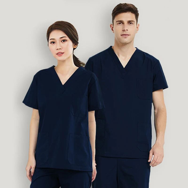 Hospital doctor Nurse Tops Medical Surgical Uniform Operating room ...
