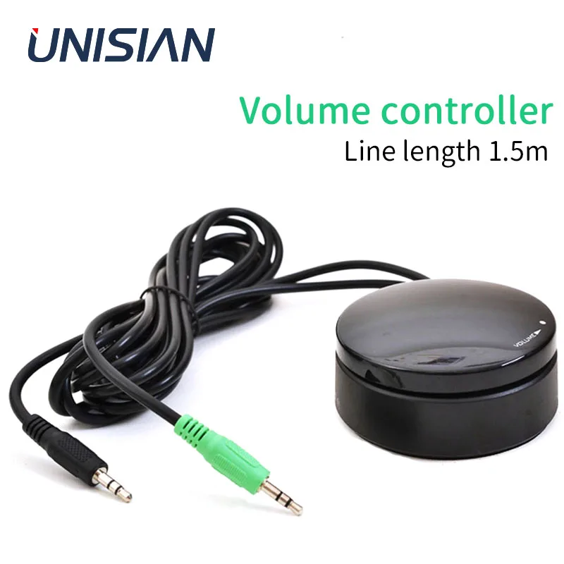 UNISIAN-Audio-Volume-Wired-Controller-Aux-3-5mm-Signal-Volume-Control ...