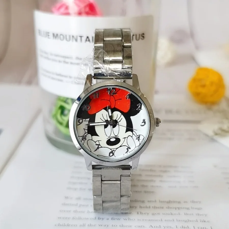 DISNEY Mickey Mouse Minnie Kids Watches Student Cartoon Wristwatch ...