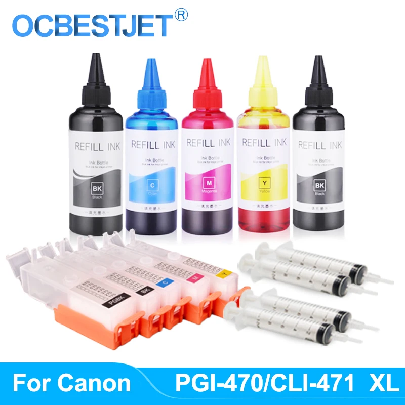 Refill Ink Kit For PGI 470 PGI 470XL Refill Ink Cartridge For Canon ...