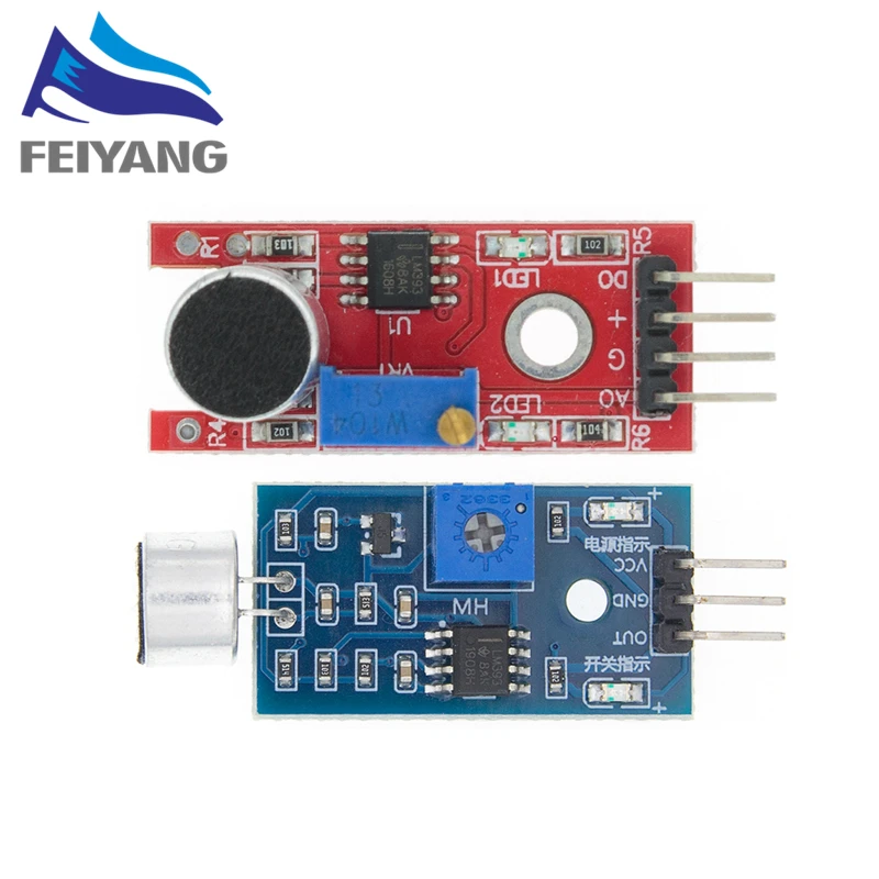 High Sensitivity Sound Microphone Sensor Detection Module For Avr Pic Ky-037 Sound Detection ...