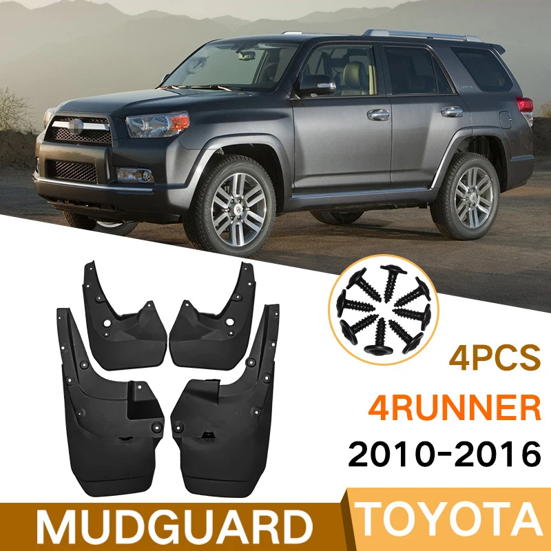 For Toyota 4runner 2010-2019 Molded Mudflaps Splash Guards Front Rear ...