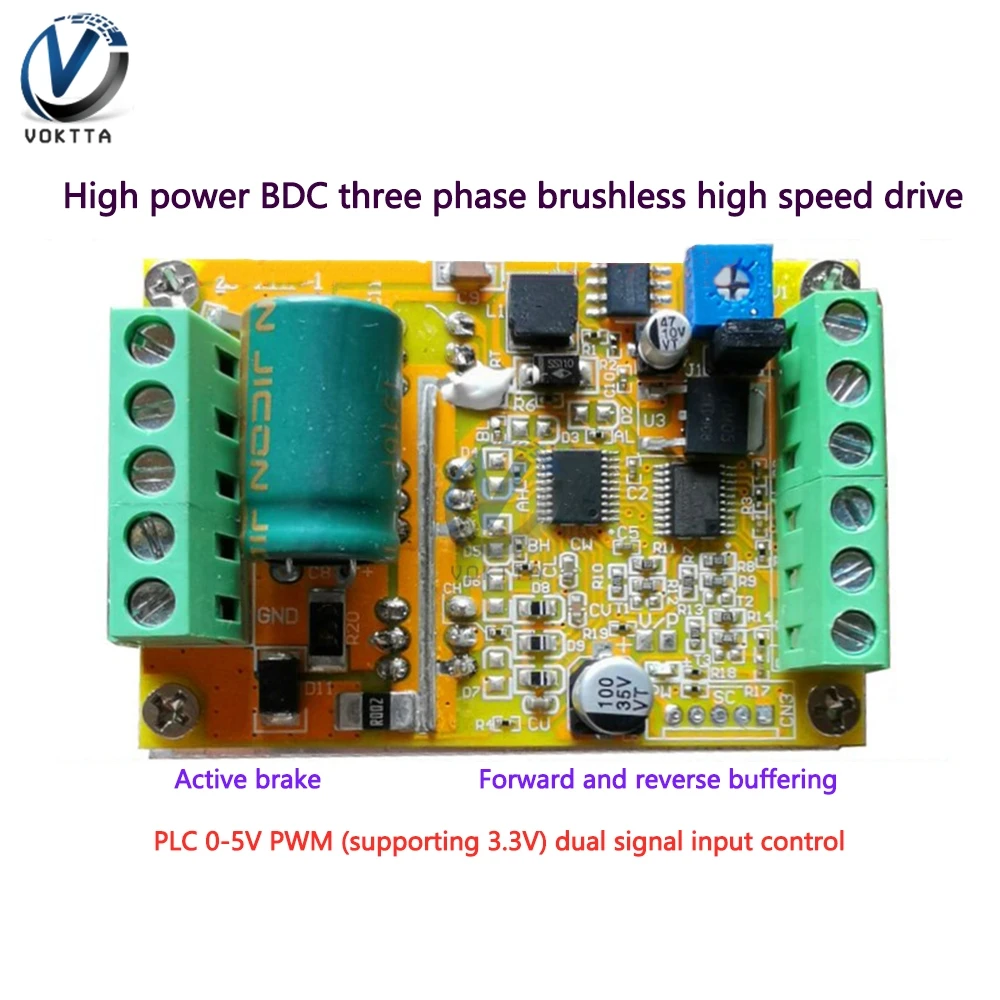 DC-6-5-50V-380W-BLDC-3-Phase-Brushless-Hallless-DC-Motor-Drive-Board ...