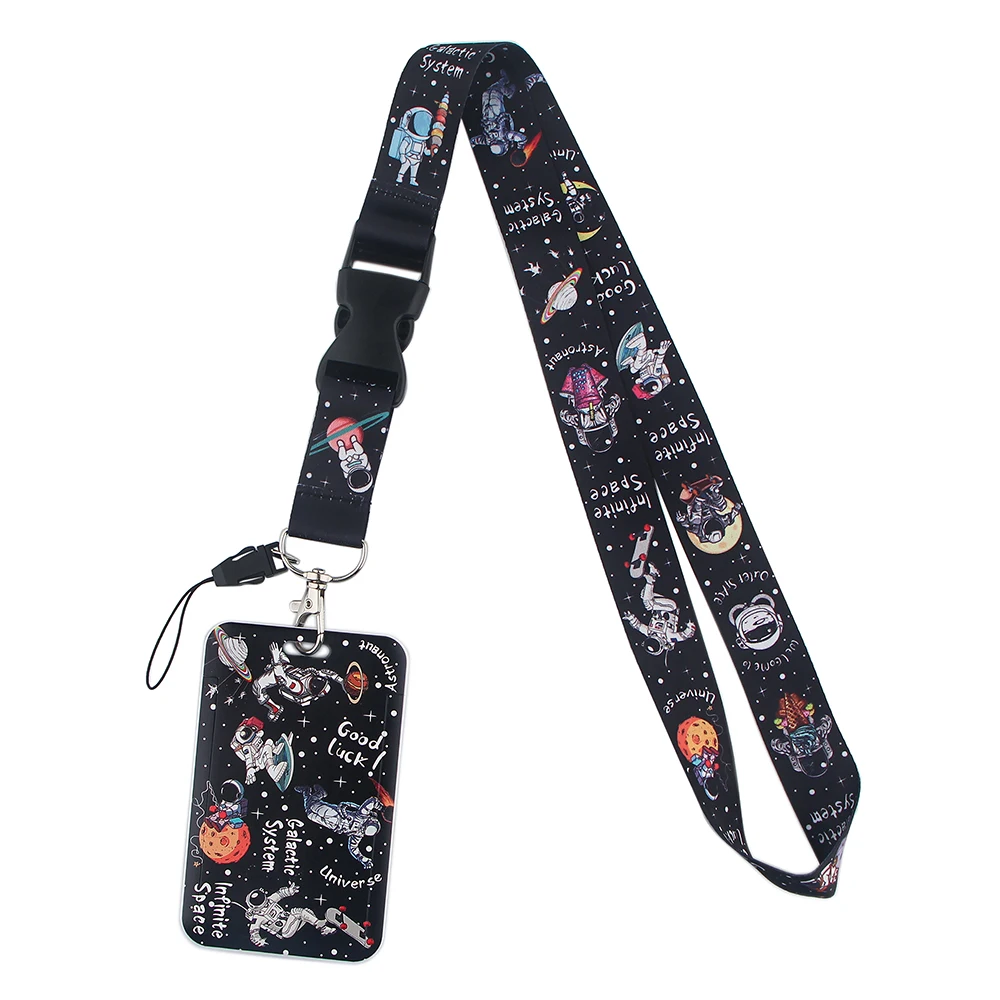 LX648 Outer Space Astronauts Lanyard Neck Strap Rope For Mobile Cell ...