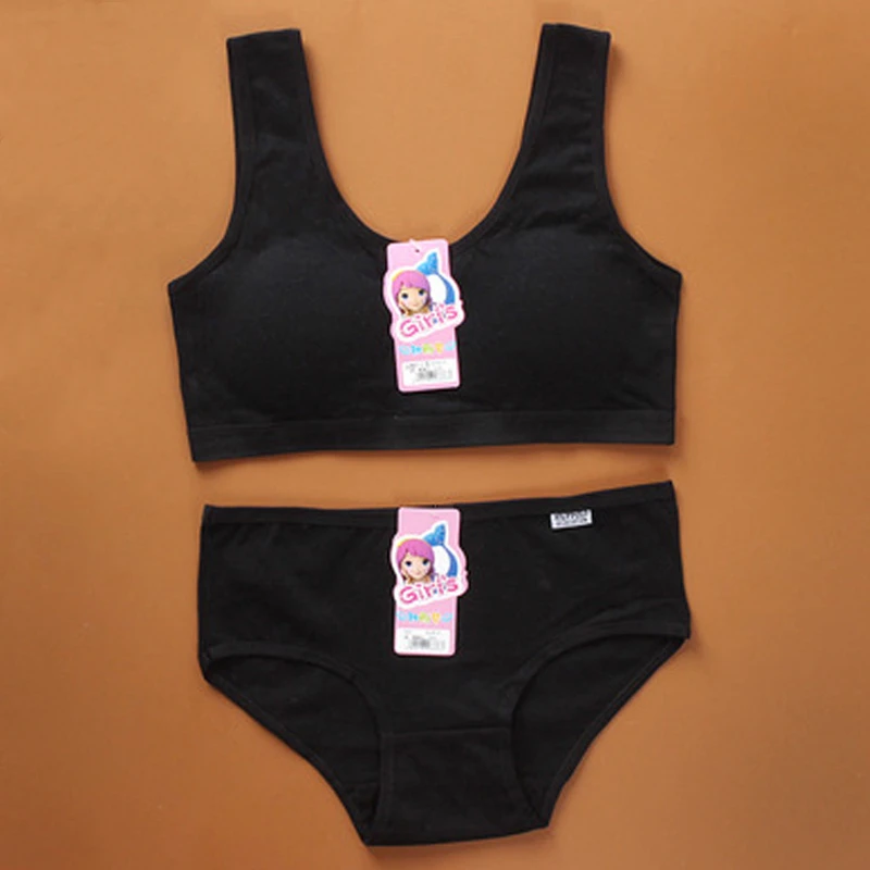 Conjunto-de-sujetador-y-bragas-de-algod-n-para-adolescentes-ropa ...
