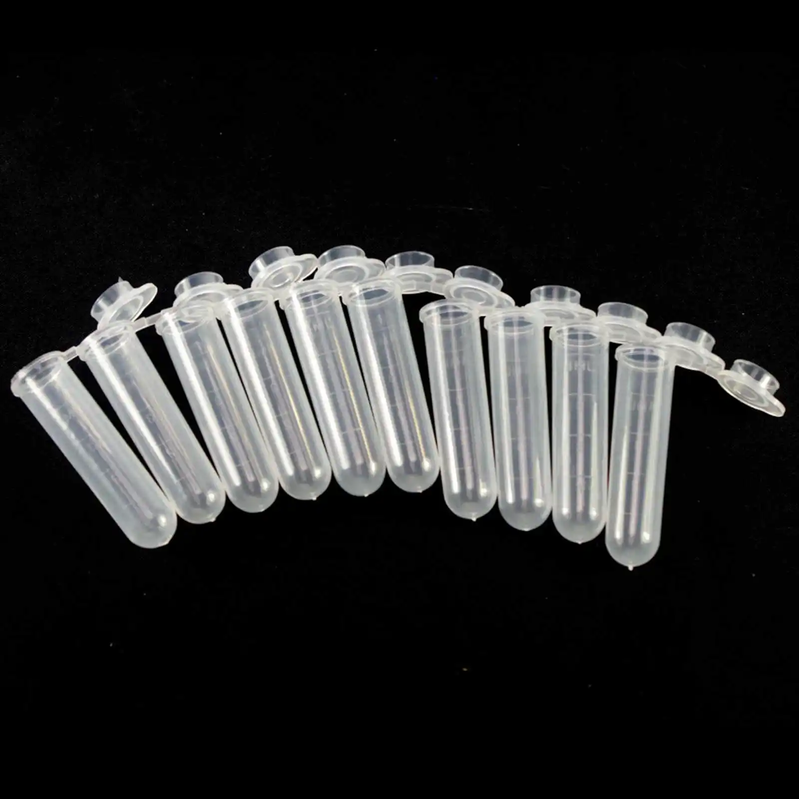 10pcs 5ml Lab Plastic Scale Centrifuge Tube Round-bottom With Cap EP ...