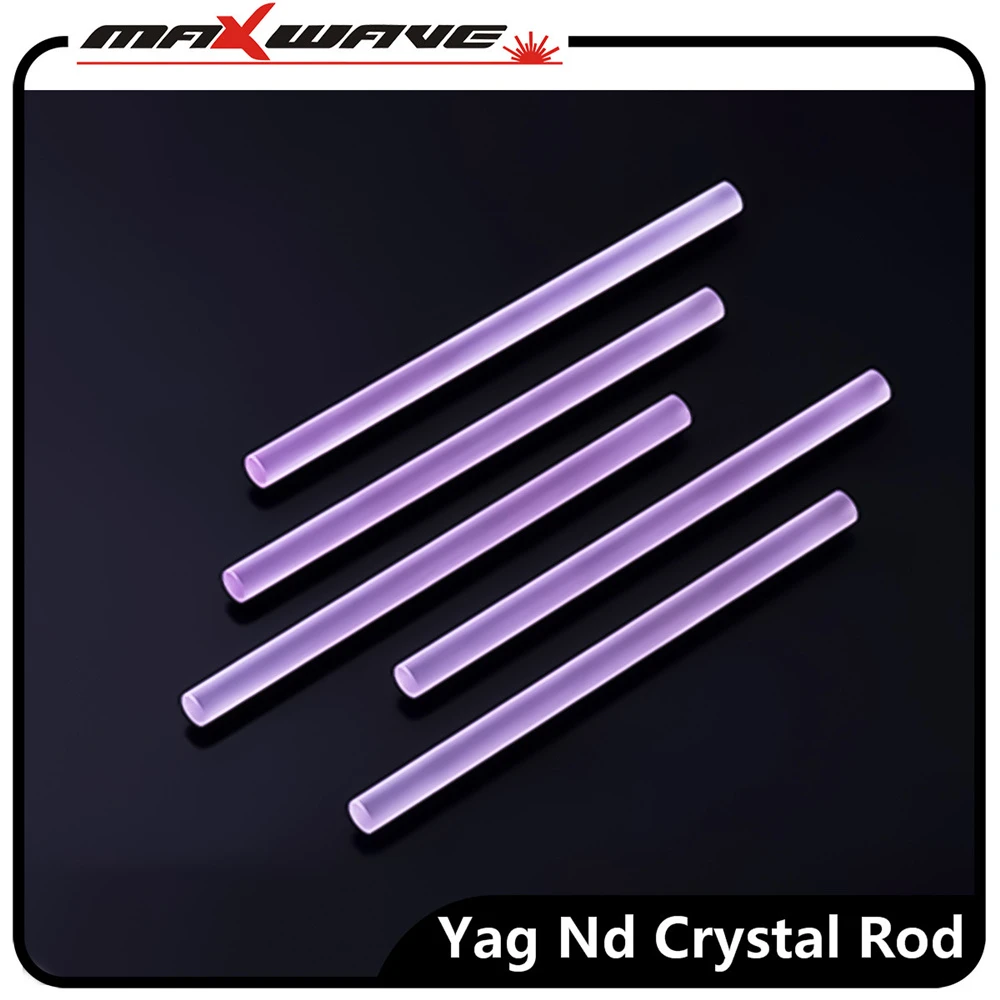 Nd Yag crystal rod 1064nm laser rod 6x120 7x130 7x145 8x165 8x185mm Yag ...