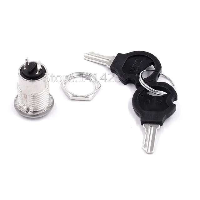 Electrical Key Switch On Off Barrel Style Ignition Key Switch