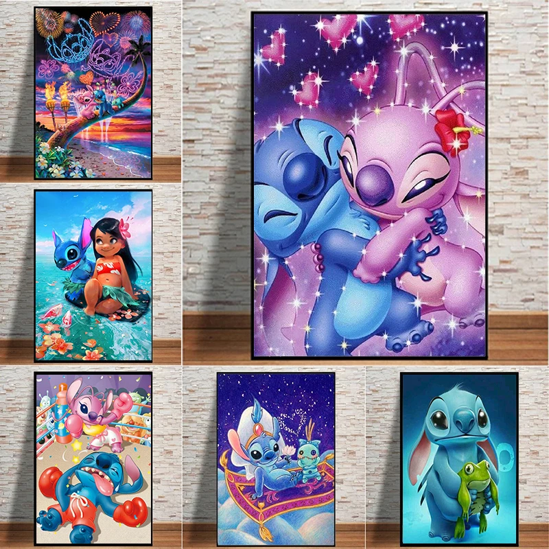 Stitch And Angel Drawings
