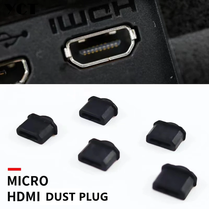 100pcs Micro HDMI silicone dust plug female moisture proof plug plastic ...