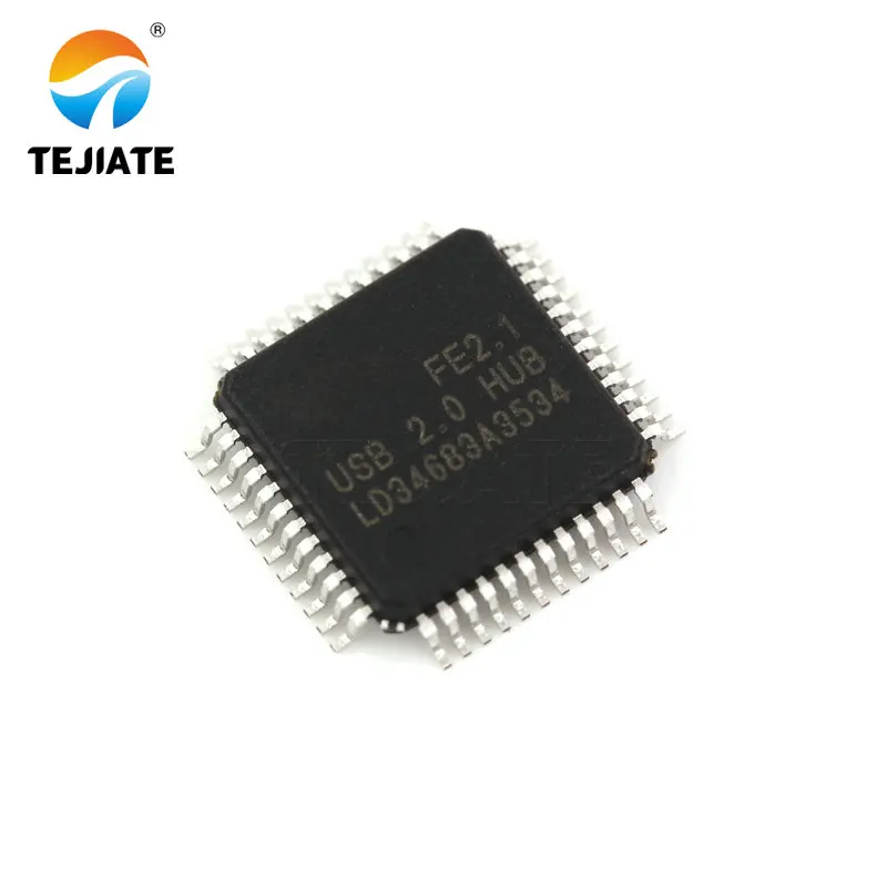 USB Hub Controller FE2.1 LQFP-48 USB 2.0 High Speed 7 Port Hub ...