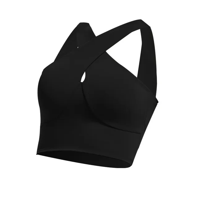 High Impact Cross Straps Women's Push Up Sports Bra - Women's Fitness ...