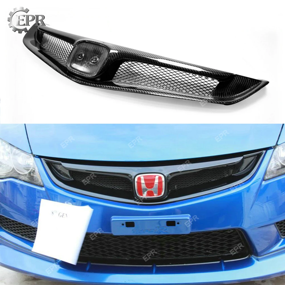 Carbon Mugen Bumper Grill For Civic Fd2 Type R Mugen Carbon Fiber Front ...